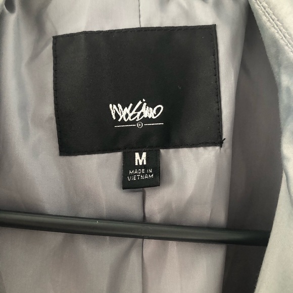 Mossimo Supply Co. | Jackets & Coats | Mossimo Silver Gray Belted ...